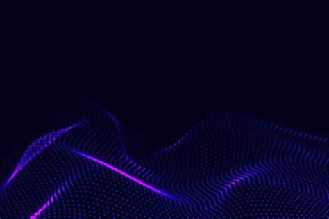 Premium Vector Abstract Particle Waving Technology Abstract Blue