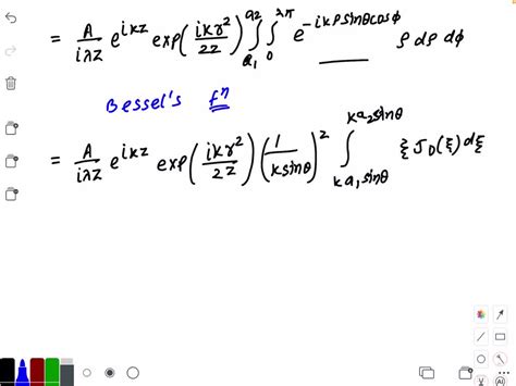 Solved Obtain The Diffraction Pattem Of An Annuiar Eperture Bounded By Circles Of Radil A1 And