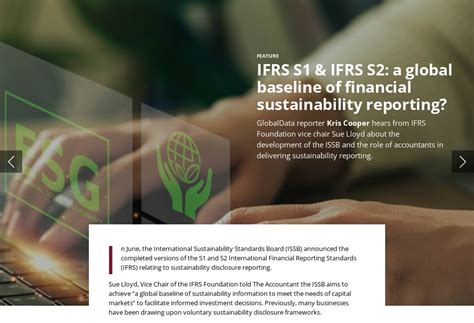 Ifrs S1 And Ifrs S2 A Global Baseline Of Financial Sustainability