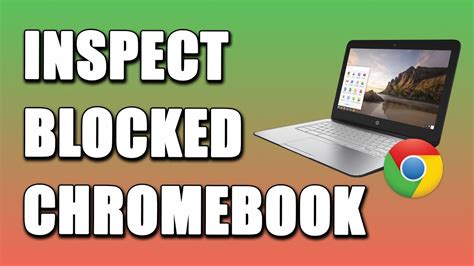 How To Inspect On School Chromebook When Blocked Simpel Youtube