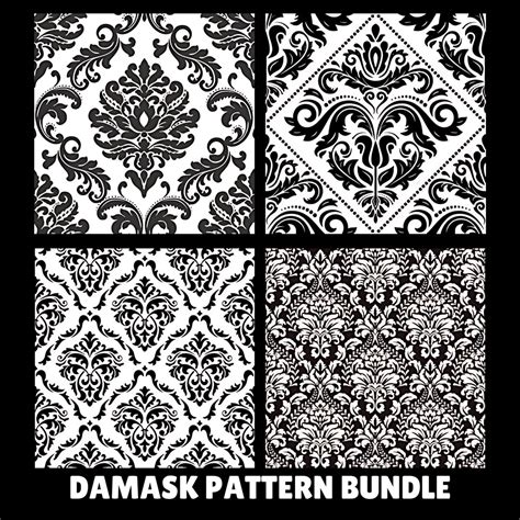 Damask Pattern Svg Vintage Pattern Svg Damask Svg Damask Clipart