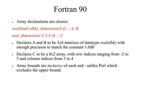 Ppt Fortran 90 95 And 2000 Powerpoint Presentation Free Download