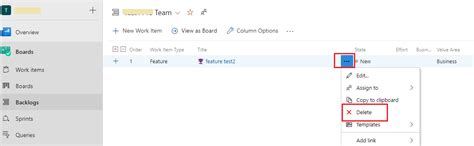 azure devops can t delete backlog option with project admin stack