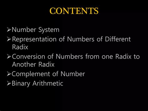 Number System In Digital Electronics Pptx Computing Technology