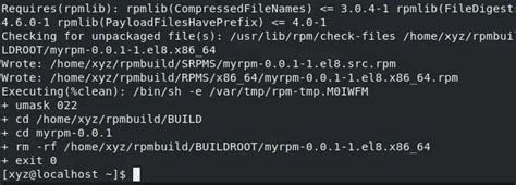 how to create a linux rpm package bytexd