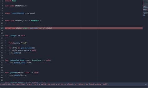 truoubleshooting code state machine noob queation r godot
