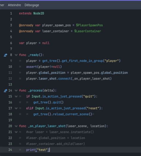 newbie question why my print statement doesn t execute r godot