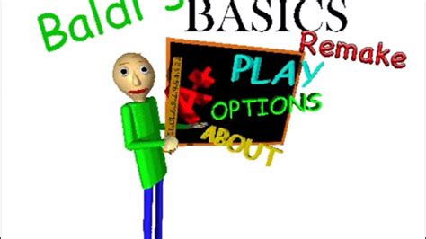 Baldi Basics Remake Game Roblox Youtube