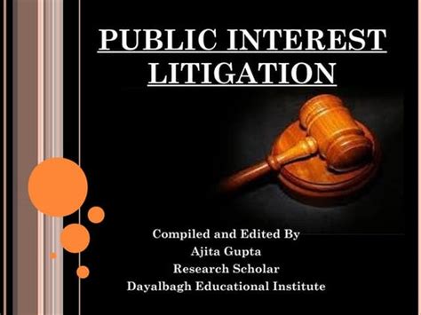 Public Interest Litigation Pptx Legal Services Industry Industries