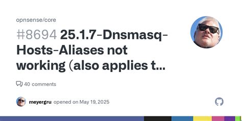 2517 Dnsmasq Hosts Aliases Not Working Also Applies To Static