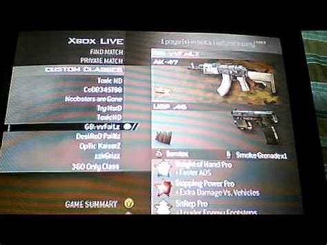 MW2 My Custom Classes - YouTube