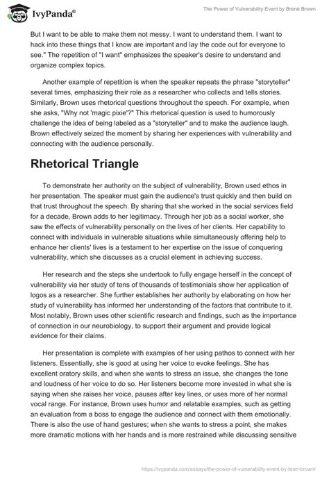 The Power Of Vulnerability Event By Brené Brown 1094 Words Essay Example