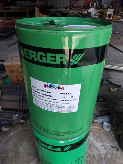 Berger Bison Zp Primer Grey For Metal 20 Ltr At Rs 125 Litre In