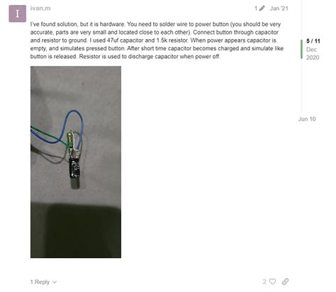 Simplest Way To Automate A Push Button At Startup General Electronics Arduino Forum