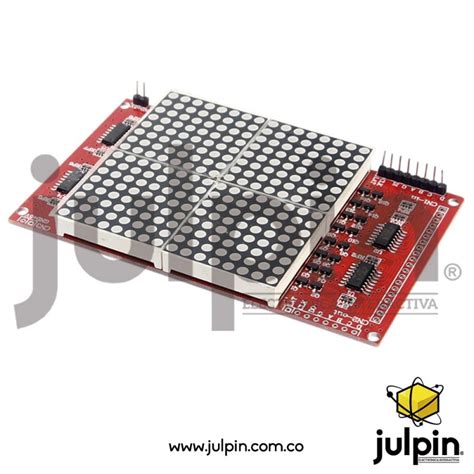 Matriz De Puntos Led 16 X 16 Con Cables Y Pines Para Arduino