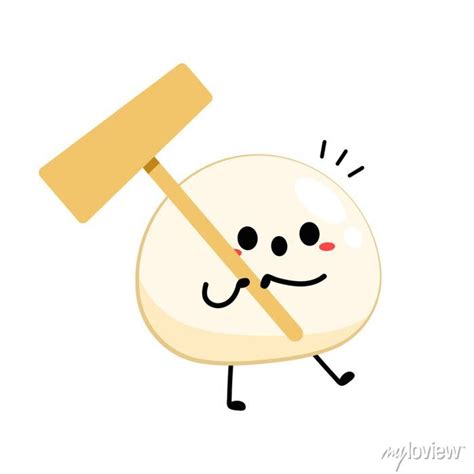 Making Mochi Vector Mochi Character Design Mochi Vector Posters For The Wall • Posters Tokyo