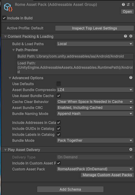 Issues With Android Pad Unable To Download Asset Packs Unity Engine