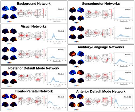 resting state networks are recruited in task ten modes were inferred