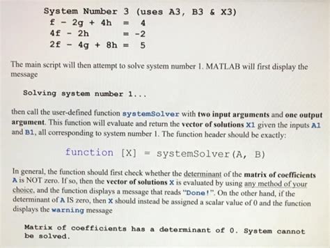 Solved Upon Running The Program Matlab Should Immediately