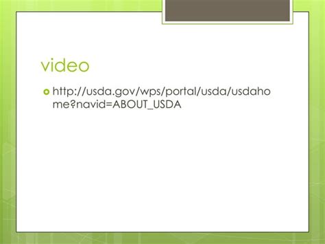 Usda Ppt
