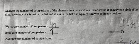 Solved Analyze The Number Of Comparisons Of The Elements In Chegg