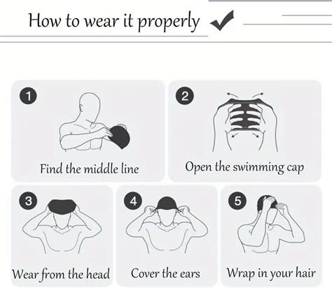 실리콘 방수 수영 모자 귀여운 만화 무지개 말 수영 모자 긴 머리에 적합 여자와 남자 수영 모자 Temu