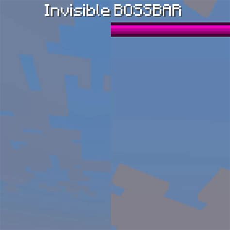 Invisible Bossbar Minecraft Texture Pack