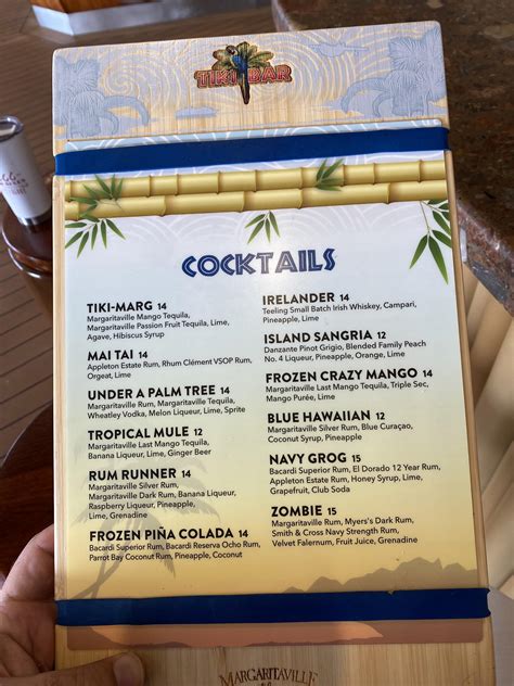 Tiki Bar Menu Tiki Bar Menu 2024 Pugryansbrewery