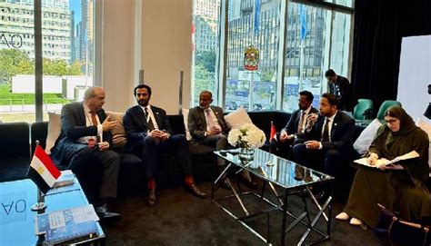 Egypt Uae Explore Deeper Aviation Cooperation At Icao Assembly Amwal