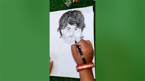 Kgf Movie Yash Pencil Art Yash Drawing Rocky Bhai Sketch M2art Shorts Youtube