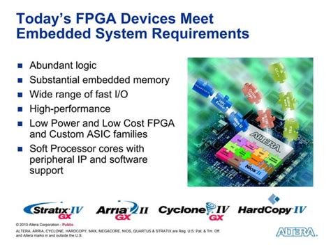 Benefits Of Using Fpgas For Embedded Processing Embedded World 2010 Ppt