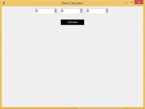使用 Tkinter 制作比率计算器 Gui 技术教程 使用 Tkinter 制作比率计算器 Gui 技术教程