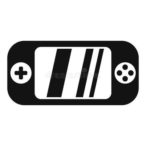 Portable Gaming Console Showing Loading Screen Icon Stock Vector