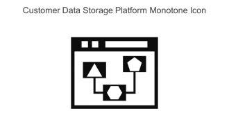 Customer Data Storage Platform Monotone Icon In Powerpoint Pptx Png And Editable Eps Format PPT