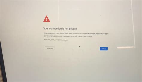 Privacy Chrome Error Anyone Else Getting This When Trying To Get Into