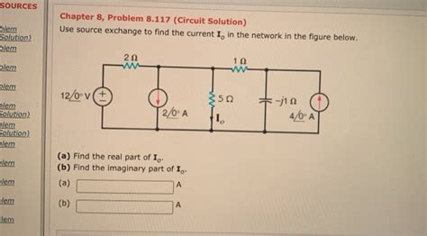 Solved Sources Chapter 8 Problem 8117 Circuit Solution