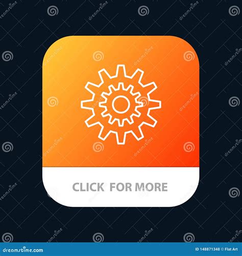 Settings Cog Gear Production System Wheel Work Mobile App Button