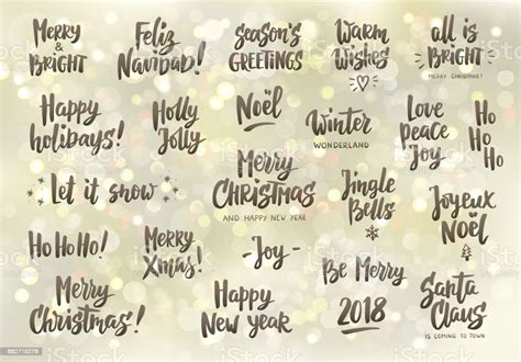 휴일 인사말 따옴표 및 소원의 집합입니다 손으로 그린 텍스트입니다 카드 선물 태그와 레이블 사진 오버레이 대 한 좋은 파티