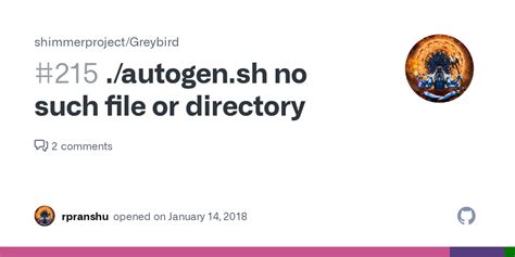 Autogen Sh No Such File Or Directory · Issue 215 · Shimmerproject Greybird · Github