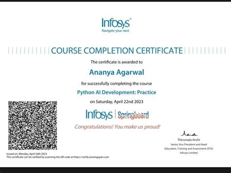 ananya agarwal on linkedin infosysspringboard pythonprogramming