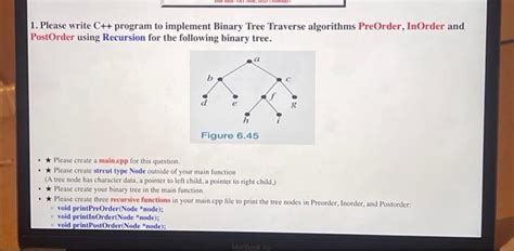 solved please write c program to implement binary tree