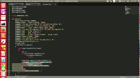 Translator To Convert 32 Bit Asembly Code To 64 Bit Assembly Code Youtube