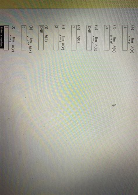 Solved For The Function H Whose Graph Is Given State The
