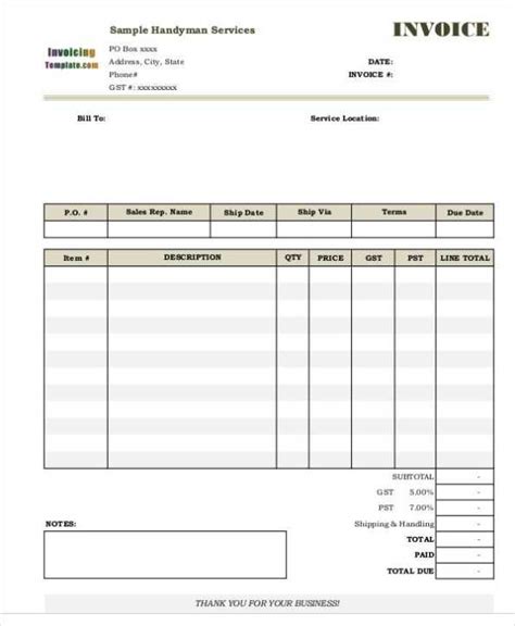 Invoice Checklist Template Midi