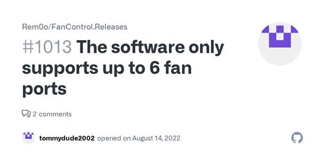 The Software Only Supports Up To 6 Fan Ports Issue 1013 Rem0o FanControl Releases GitHub