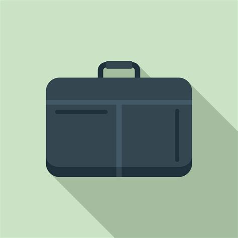 Closed Laptop Bag Icon Flat Vector Case Backpack Vector Art At Vecteezy