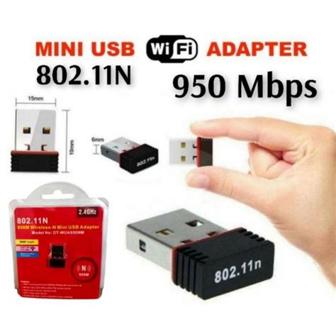 Jual USB WiFi Adapter Wireless Mini Network Dongle 950Mbps Shopee Indonesia