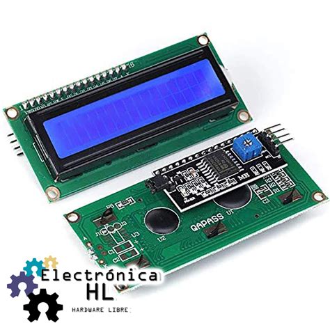 lcd 1602 16x2 con i2c electronica hl
