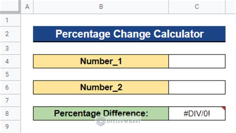 Calculate Percentage Difference Between Two Numbers In Google Sheets