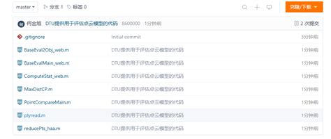 dtu数据集在mvsnet上生成点云精度和完整度的评定 完整度comp csdn博客